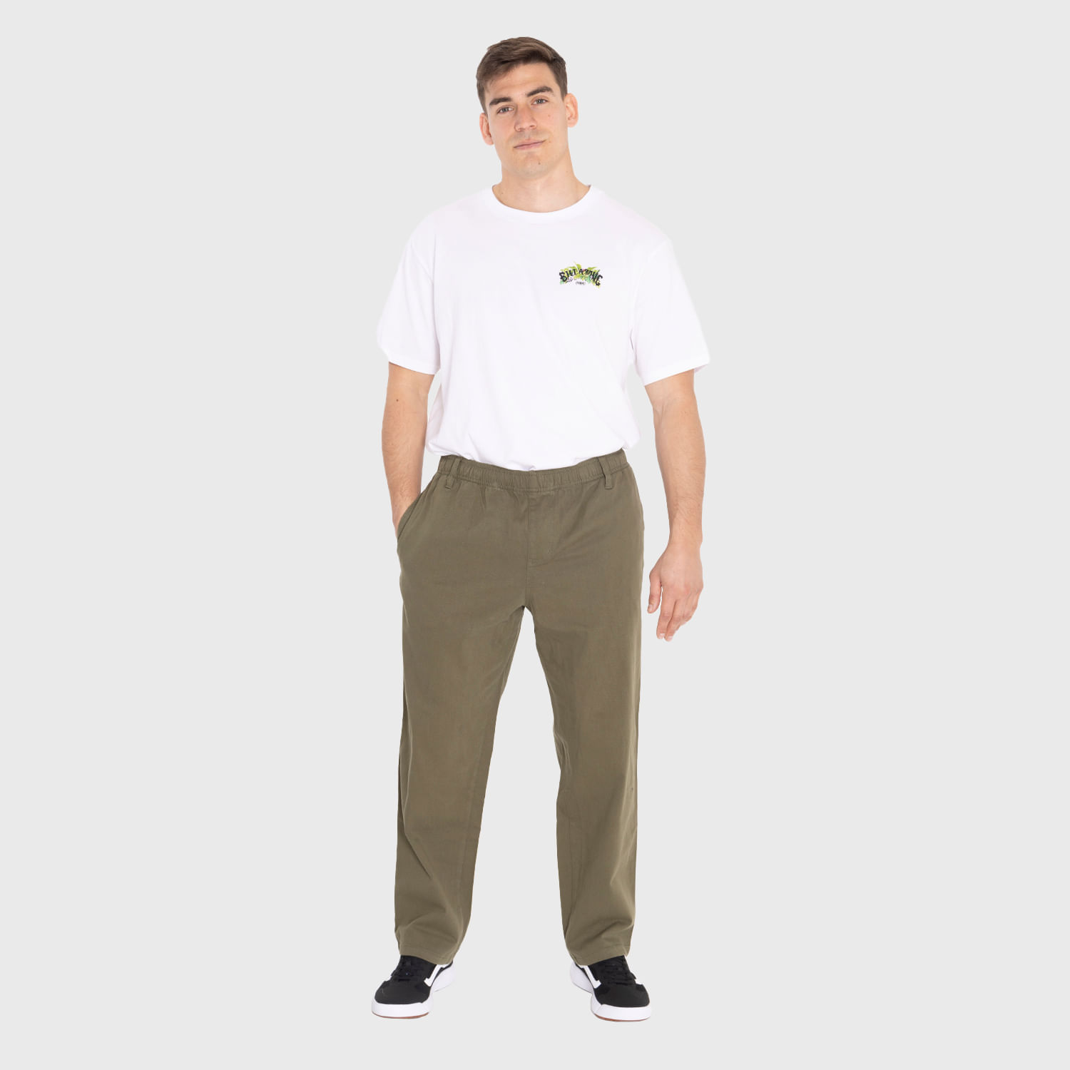 Pantalón Hombre Larry Beach Elasticized Verde Billabong-Billabong Chile ...