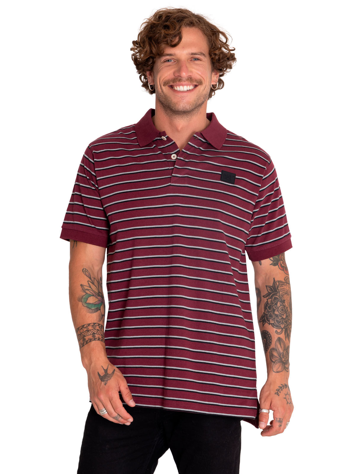Polera Polo Casual Hombre Cat Logo Jersey Polo Rojo Cat-Cat Chile ...