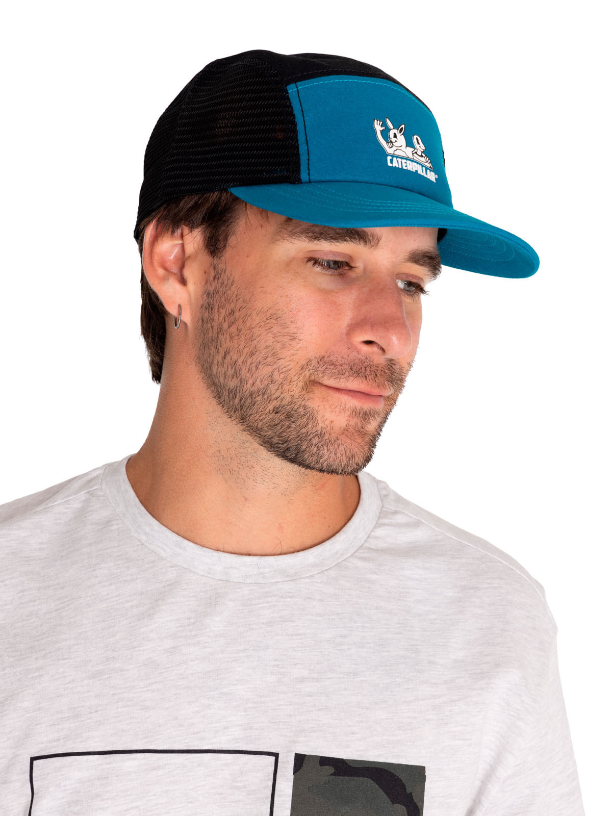 Jockey Casual Hombre Caterpillar Street Vibes Camper Celeste Cat-Cat ...