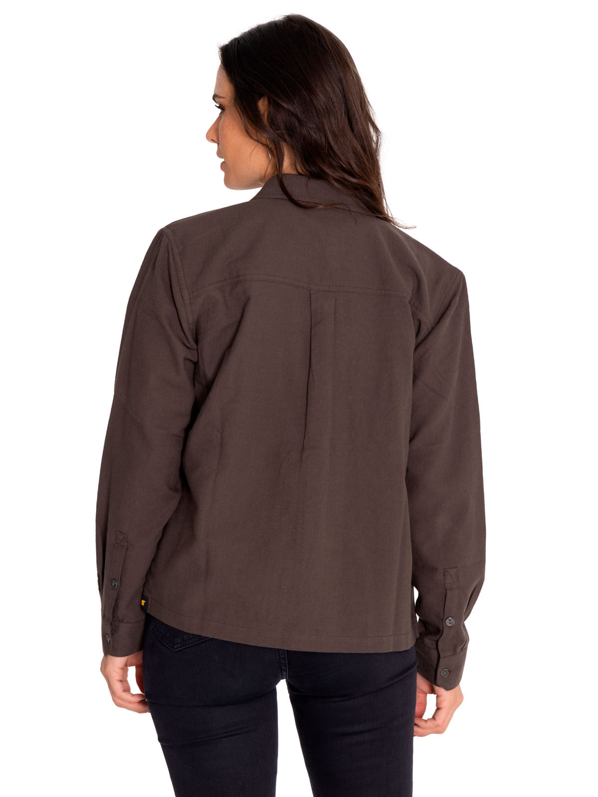 Blusa Manga Larga Casual Mujer Heritage Uniform Boxy L/S Shirt Negro ...