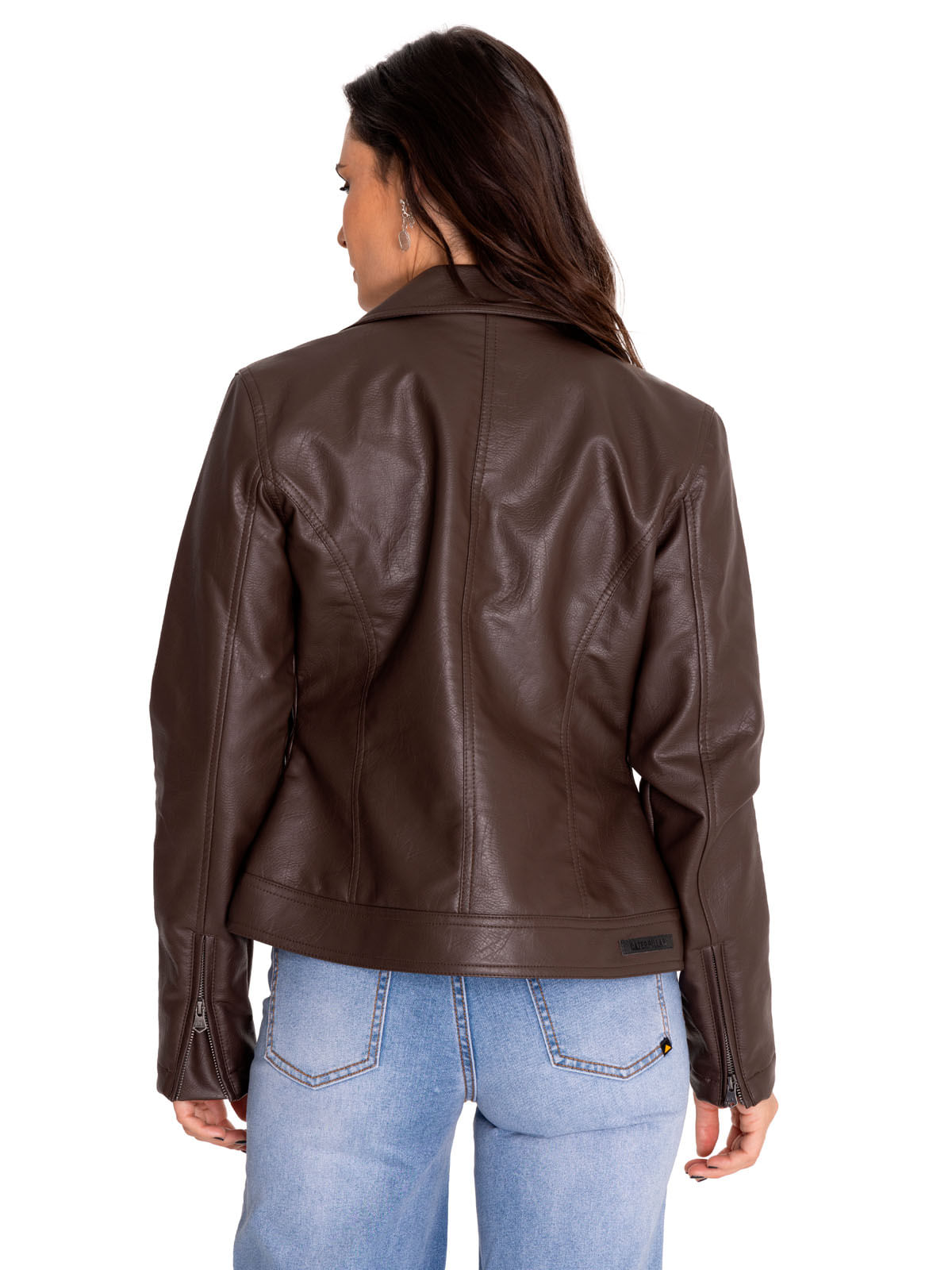 Chaqueta Cuero Mujer W Foundation Faux Leather Jacket Café Cat-Cat ...