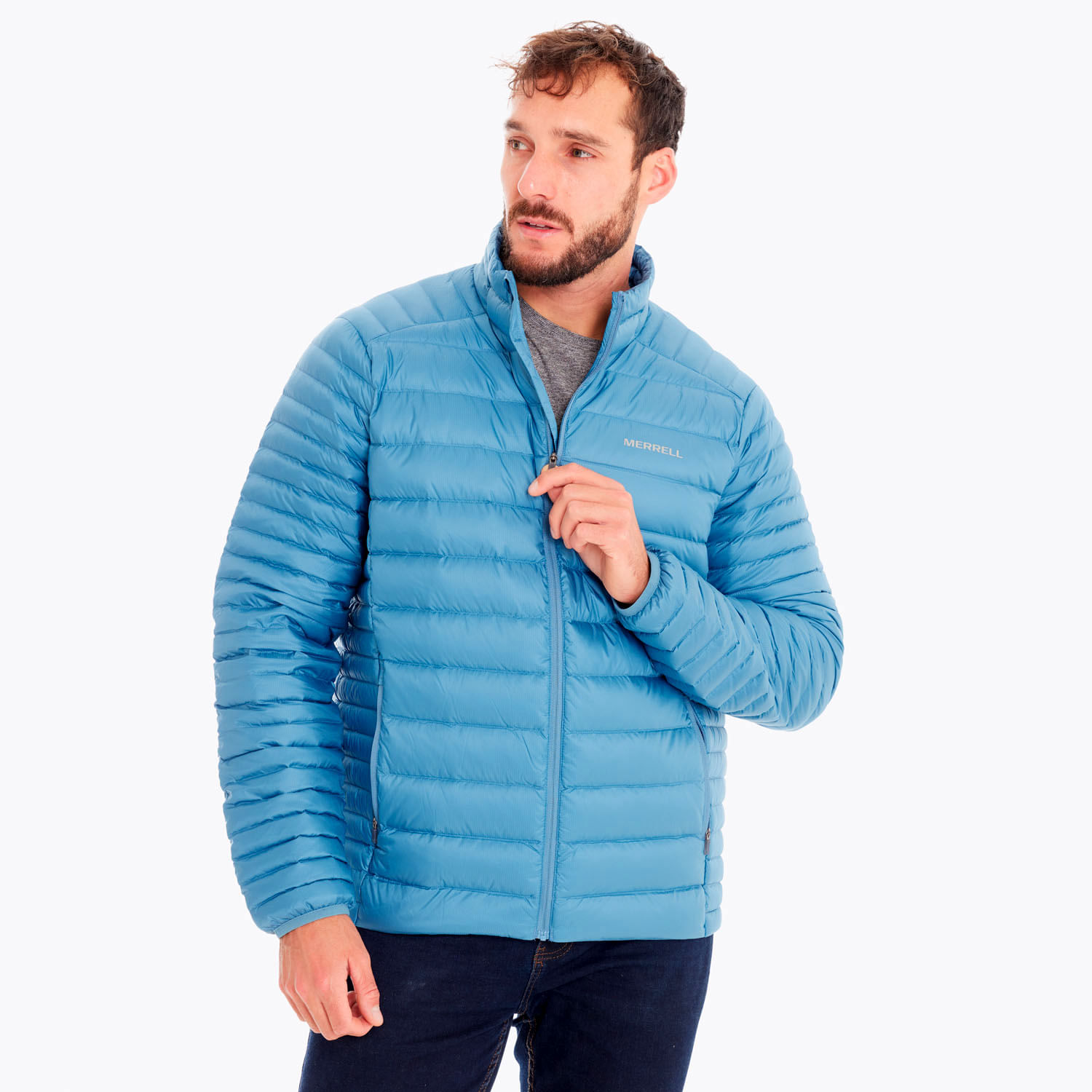 Merrell - Parka Hombre Ridgevent Thermo Jacket Azul Merrell | Ofertitas